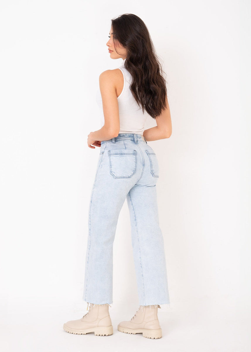 High Rise Wide Leg Bootcut Jeans – Lowla Fashion